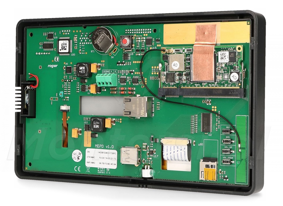 MD70 - Panel dotykowy z czytnikiem MIFARE