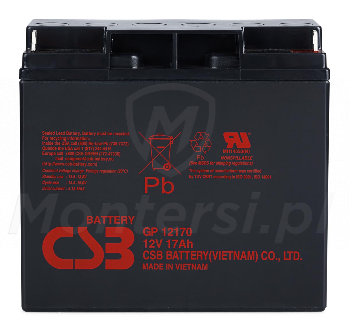 GP 12170 - Akumulator 17Ah / 12V CSB