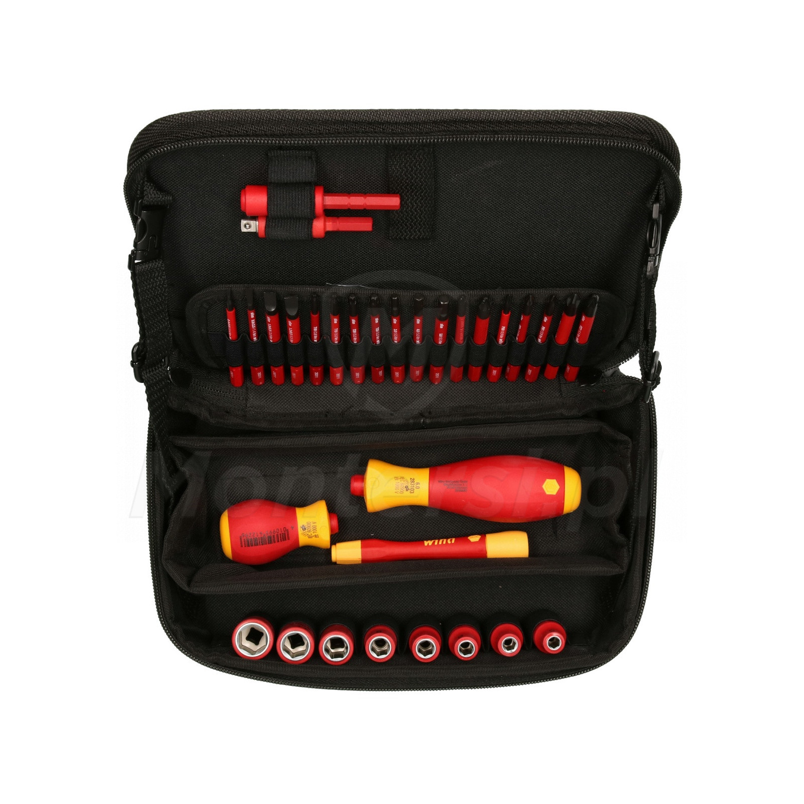 WIHA 43465 - Zestaw narzędzi slimVario electric w funkcjonalnej torbie, 32-cz.