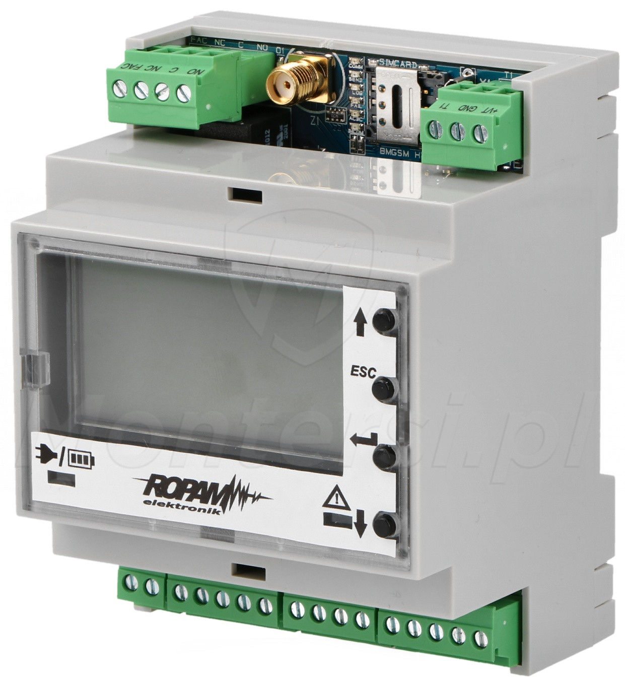 MultiGSM-LCD-HMI-D4M 2 - Moduł GSM MultiGSM 2 i panel LCD-HMI-D4M
