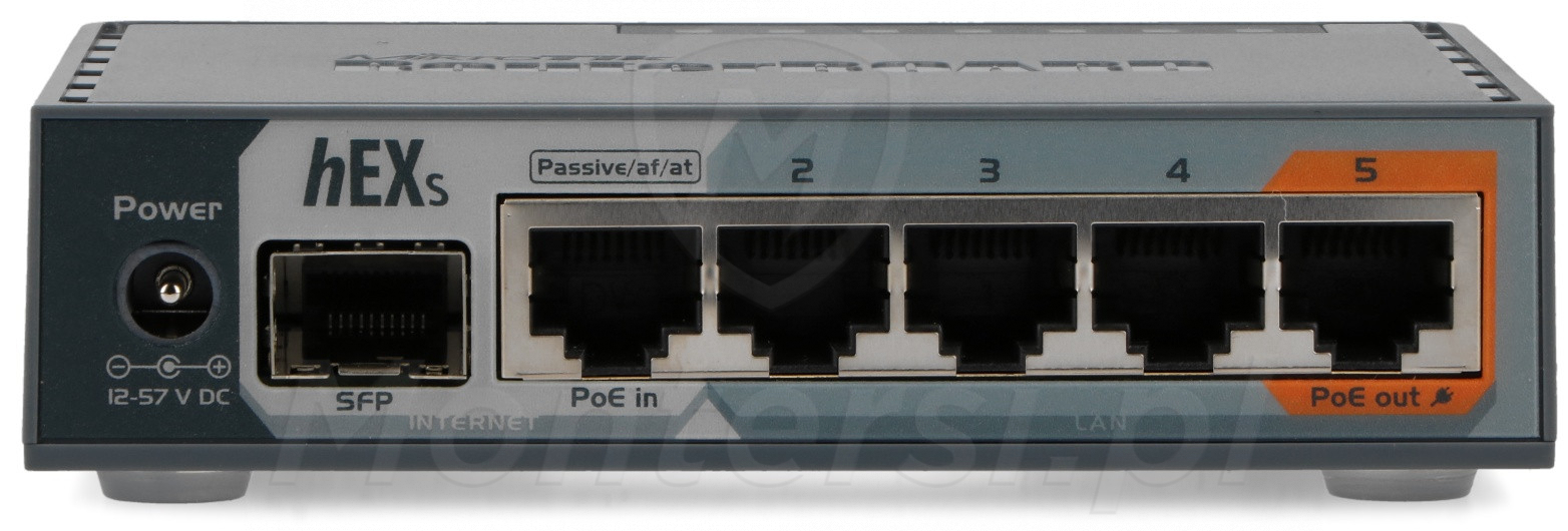 hEX S - Router przewodowy Mikrotik z portem SFP i PoE