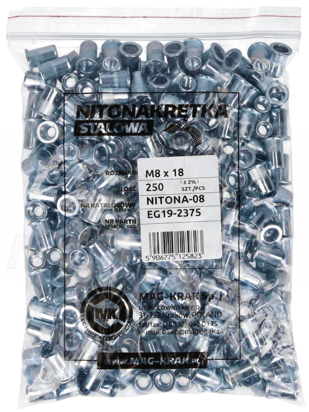 NITONA-08 - Nitonakrętki M8 - Montersi.pl