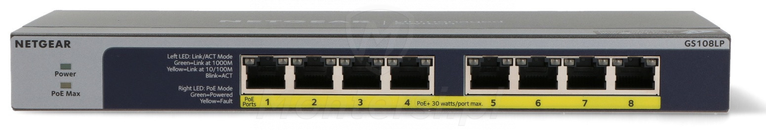 GS108LP - switch PoE - Montersi.pl
