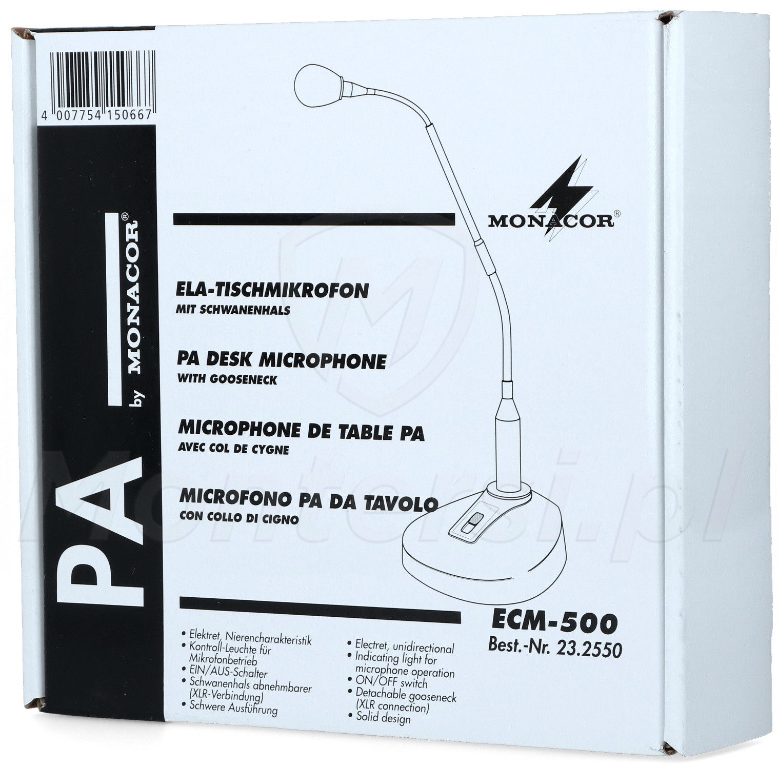 ECM-500 - Mikrofon pulpitowy - Montersi.pl