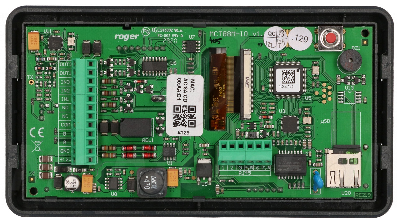MCT88M-IO - Terminal dostępu z klawiaturą i czytnikiem MIFARE