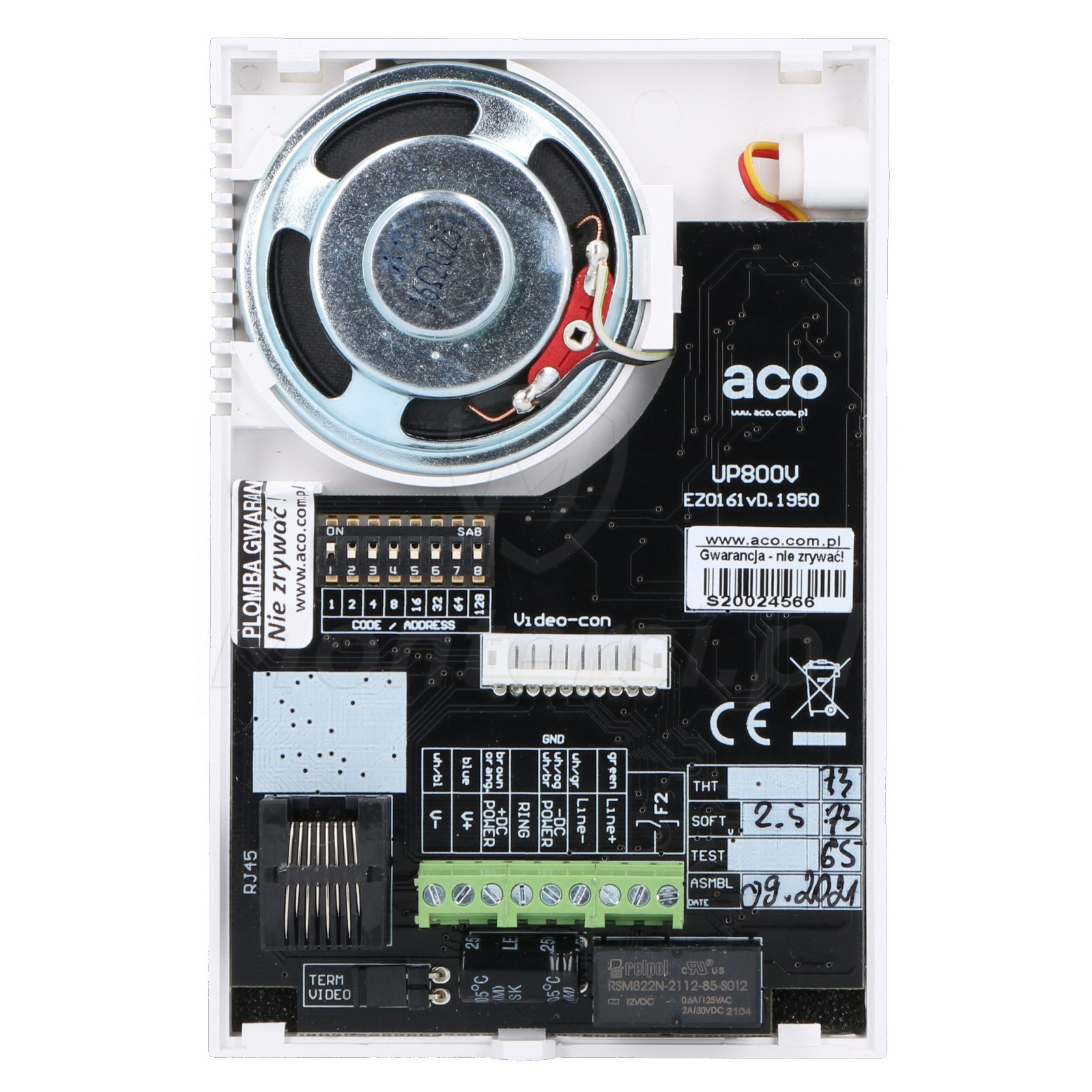 MP800 3,5" - Wideomonitor głośnomówiący - Montersi.pl