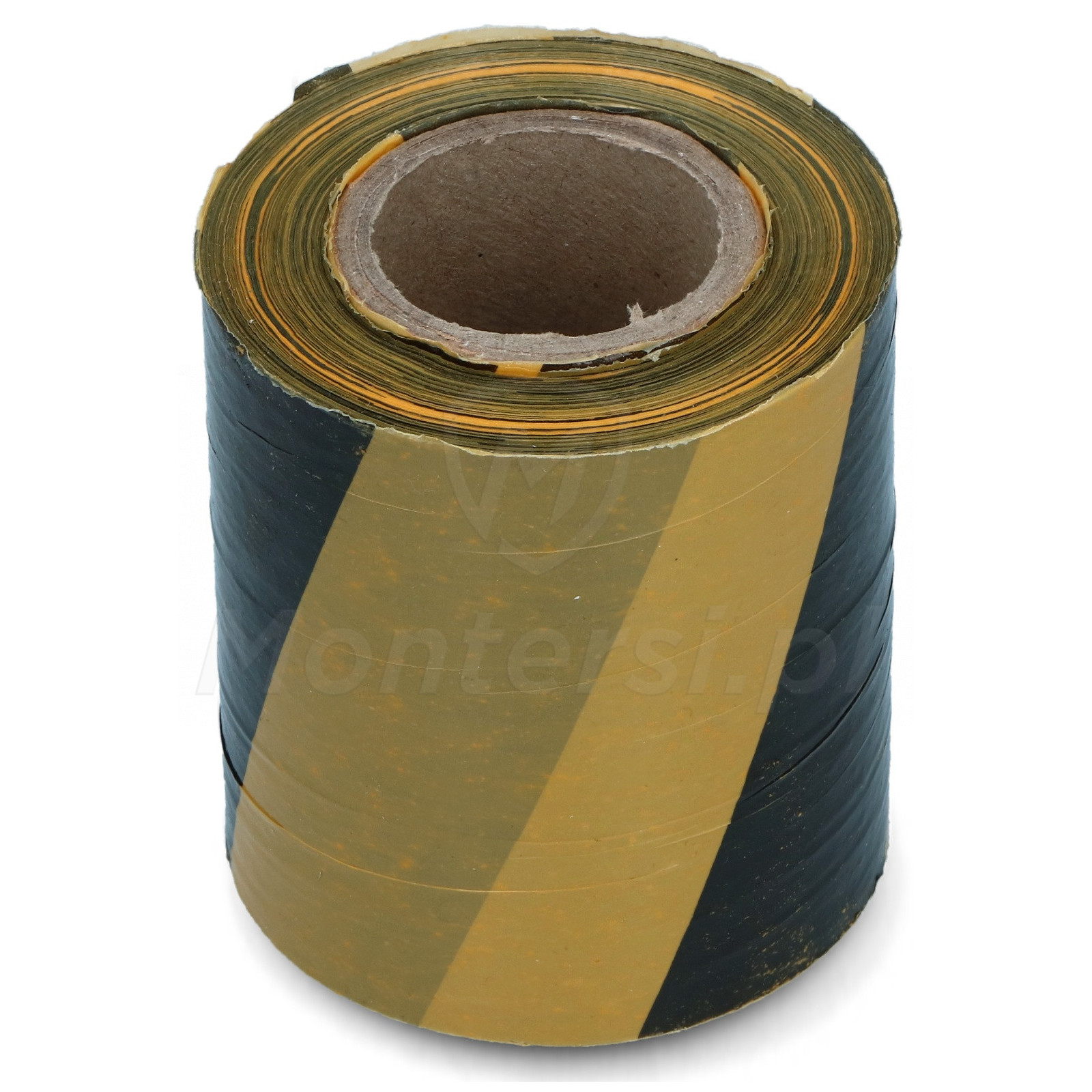 Taśma ostrzegawcza czarno-żółta - Montersi.pl