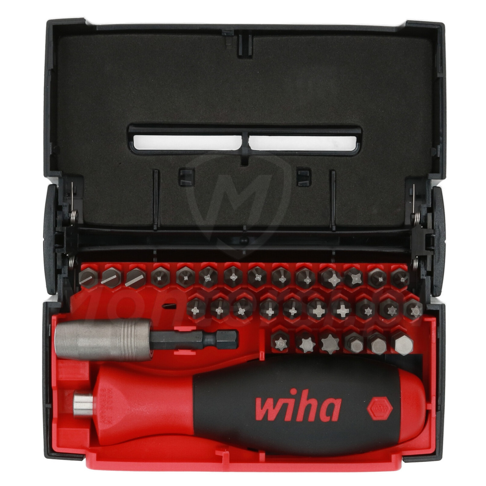 WIHA 34686 - Zestaw 30 bitów z uchwytem szybkiej wymiany CentroFix oraz rękojeścią SoftFinish