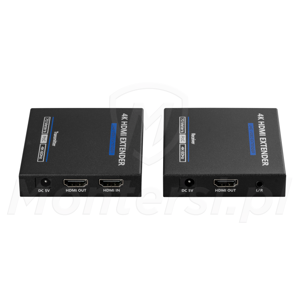 BCS-UTP-HDMI-4K-SET - Zestaw przedłużacza HDMI po UTP - Montersi.pl