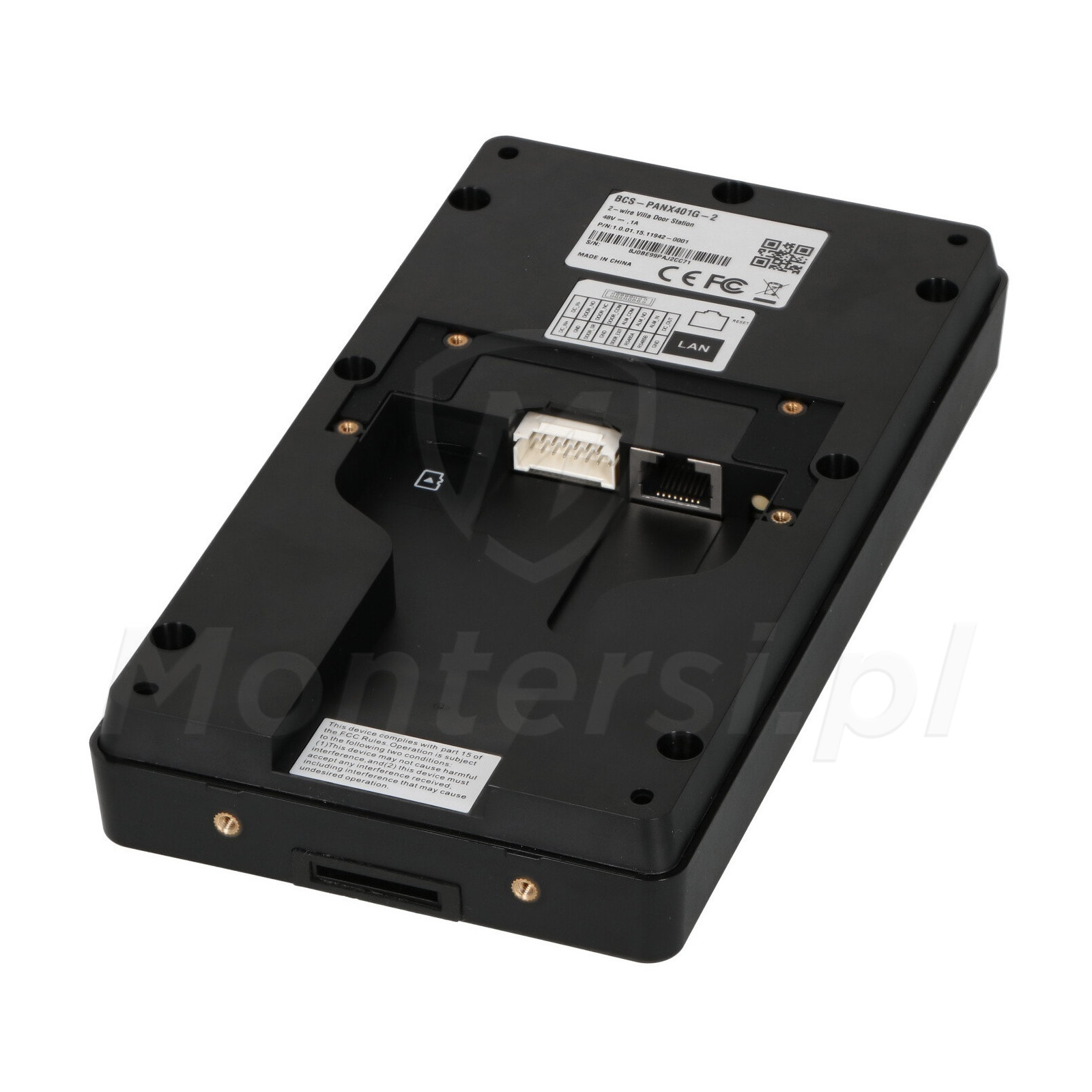 BCS-PANX401G-2 - 4 Abonentowy panel bramowy IP, 2-wire - Montersi.pl