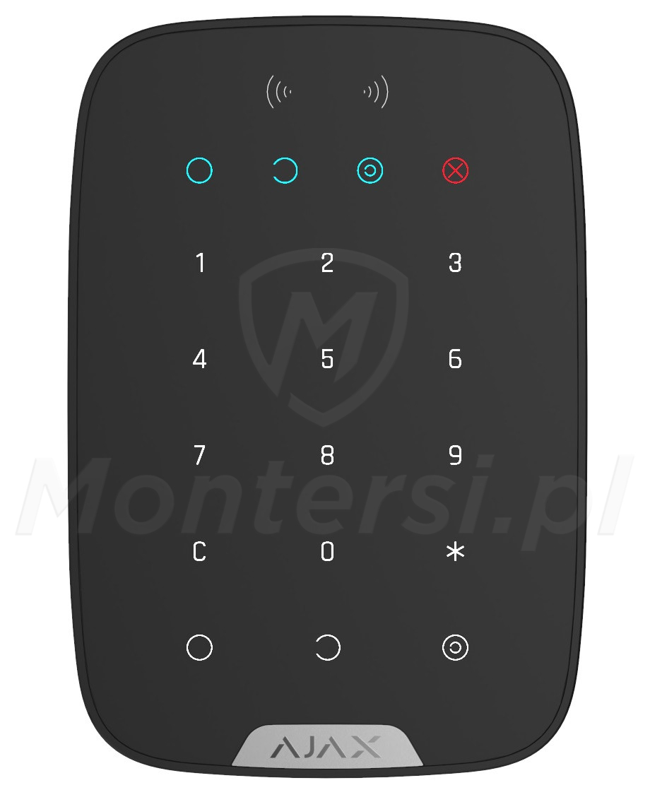KeyPad Plus - Bezprzewodowa klawiatura dotykowa z czytnikiem DESFire ...