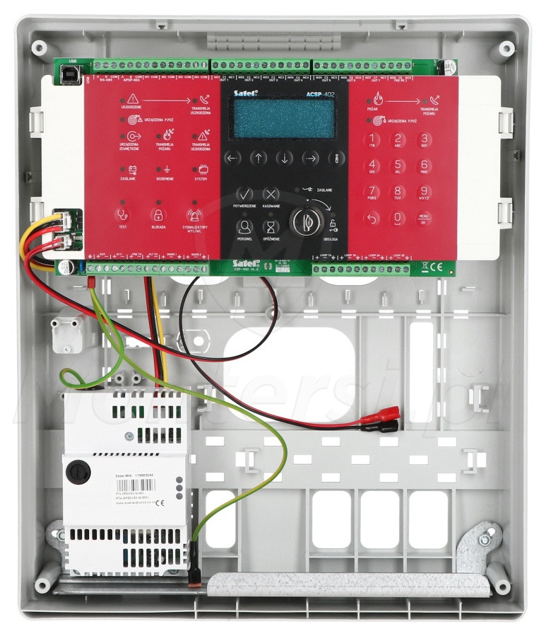 ACSP-402 - Centrala adresowalnego systemu sygnalizacji pożarowej ...