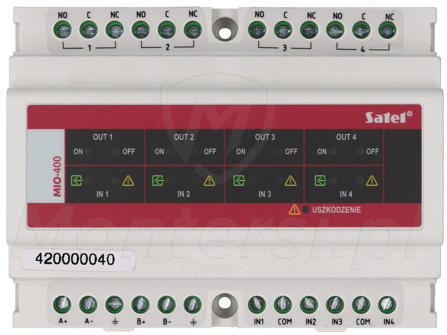 MIO-400 - Moduł wejść i wyjść konwencjonalnych - Montersi.pl