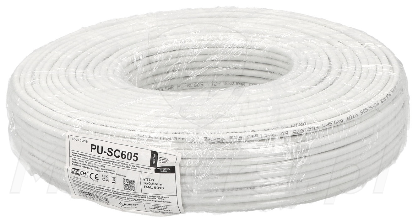 PU-SC605 - Przewód instalacyjny 6x0.5 mm - Montersi.pl