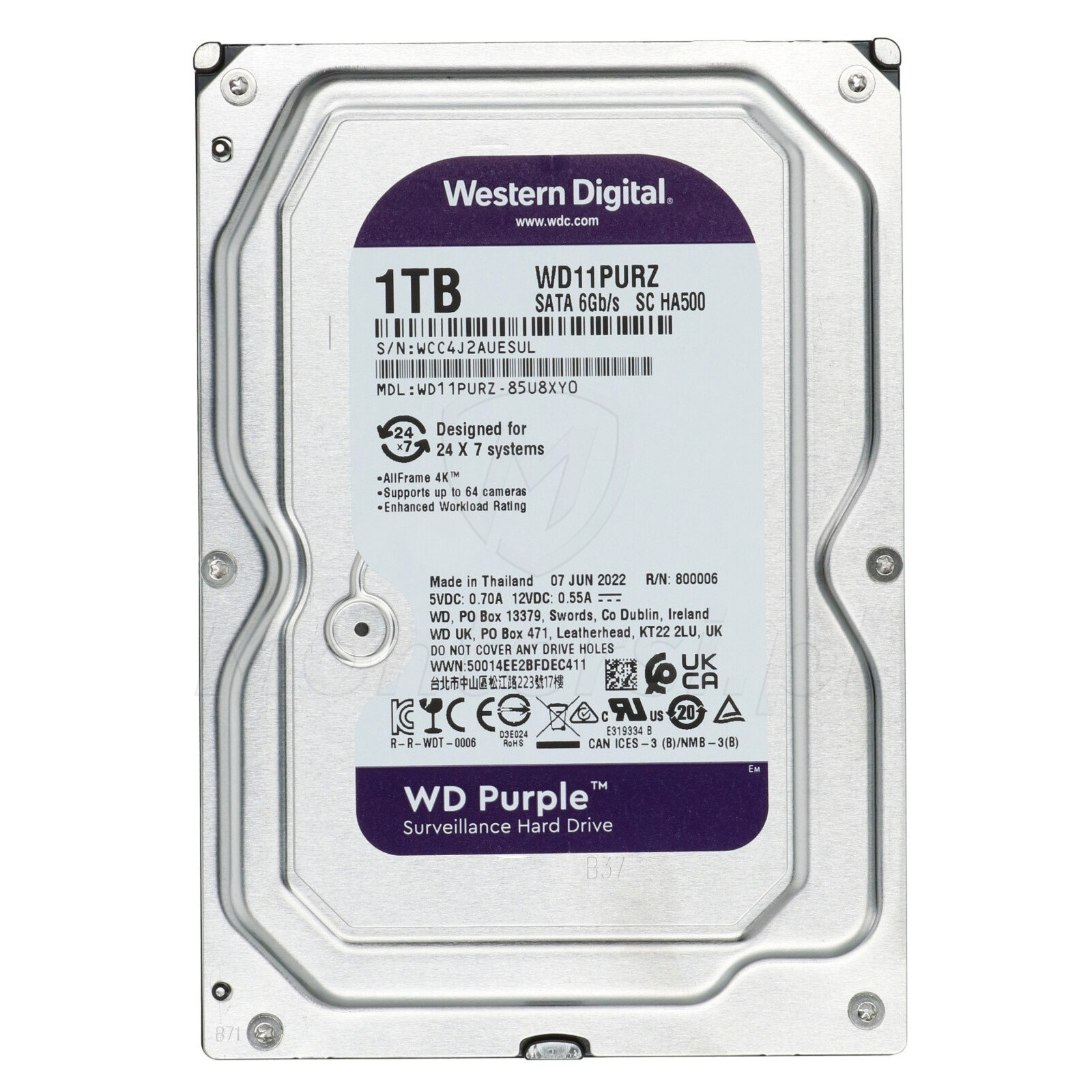 Dysk twardy 1 TB WD Purple - Montersi.pl