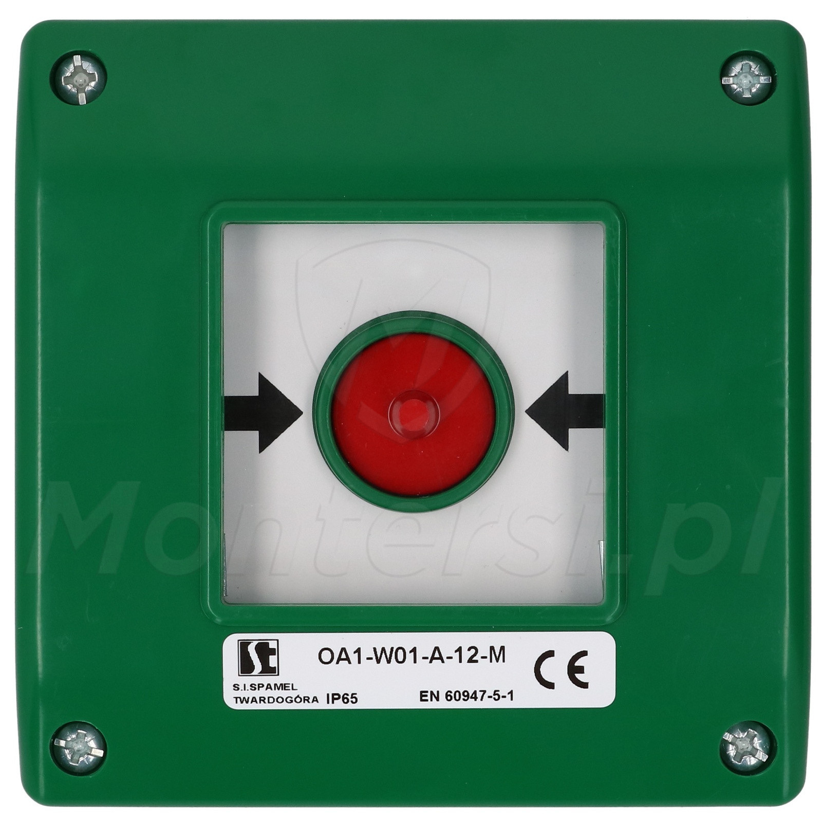 OA1-W01-A\12-M - Przycisk awaryjnego otwarcia drzwi - Montersi.pl