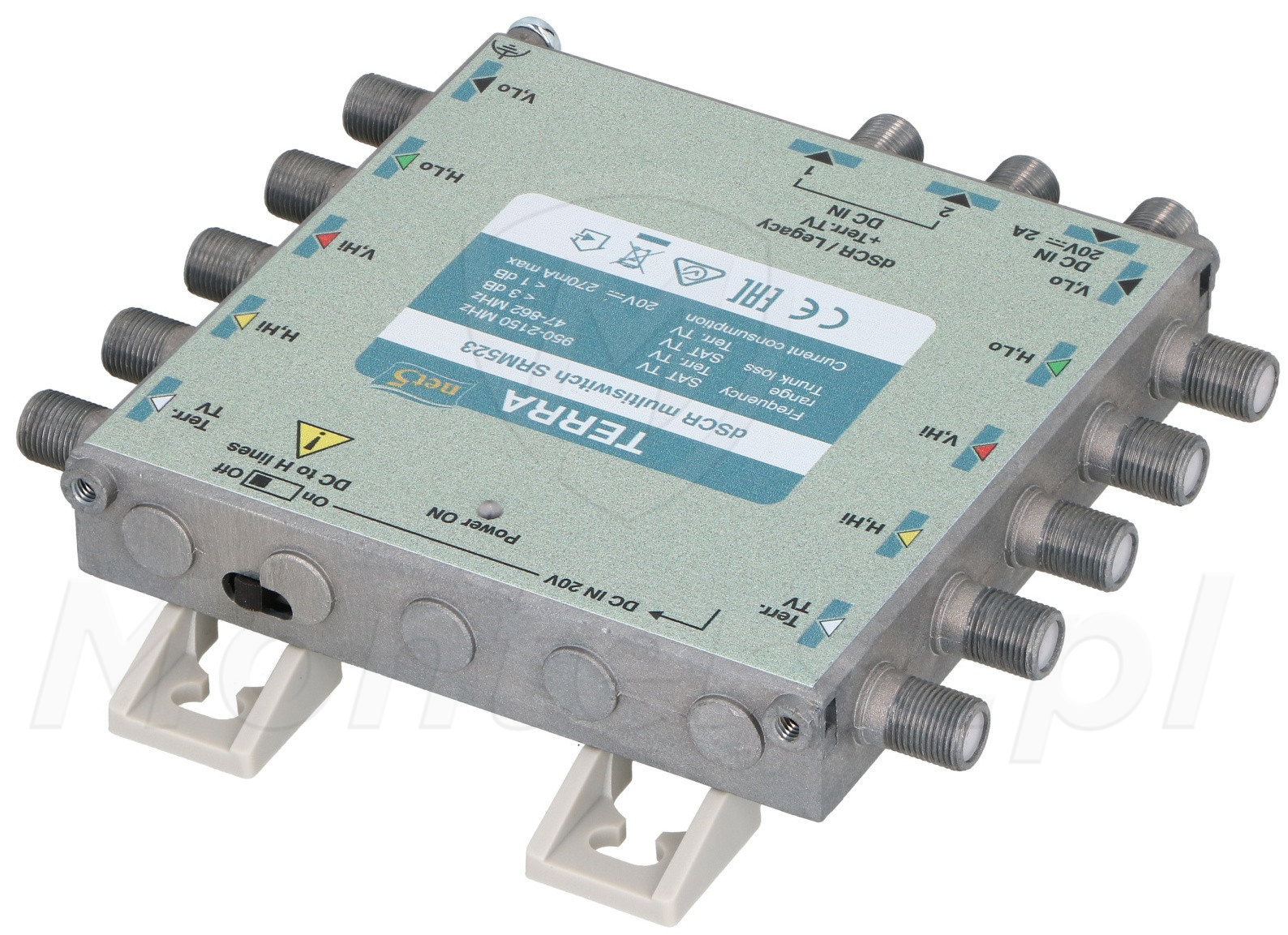 SRM-523 - Multiswitch przelotowy z aktywnym torem TV, dSCR/Unicable ...