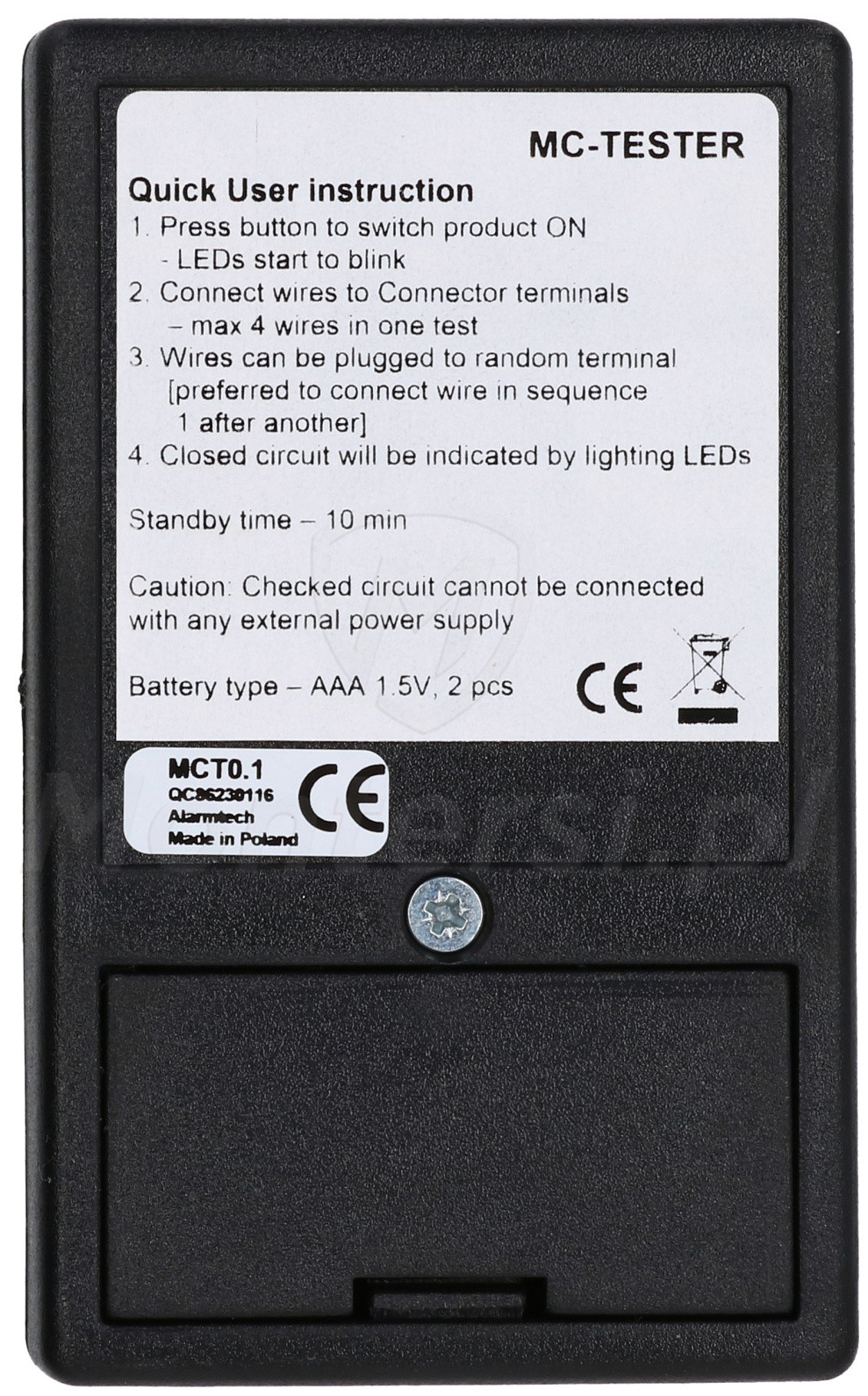 MC-Tester - Tester kontaktronów magnetycznych - Montersi.pl