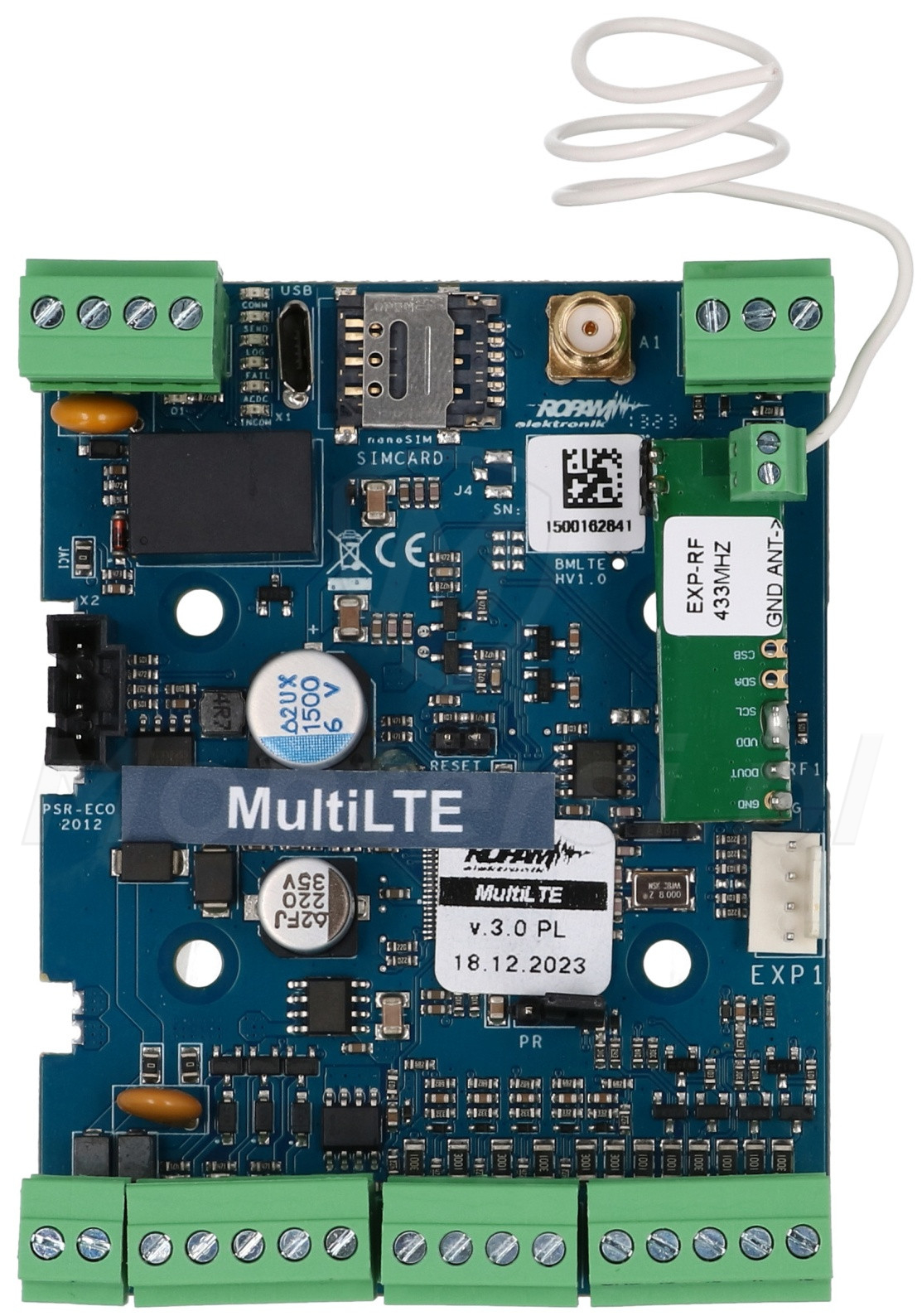 MultiLTE-RF - Moduł powiadomienia i sterowania LTE - Montersi.pl