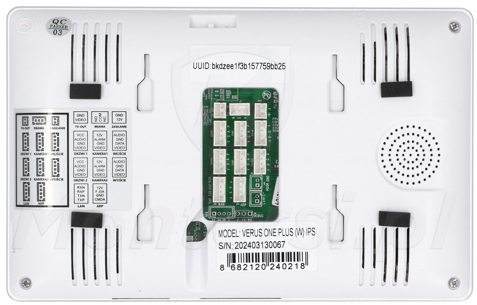 VERUS One PLUS(W) - Głośnomówiący monitor - Montersi.pl