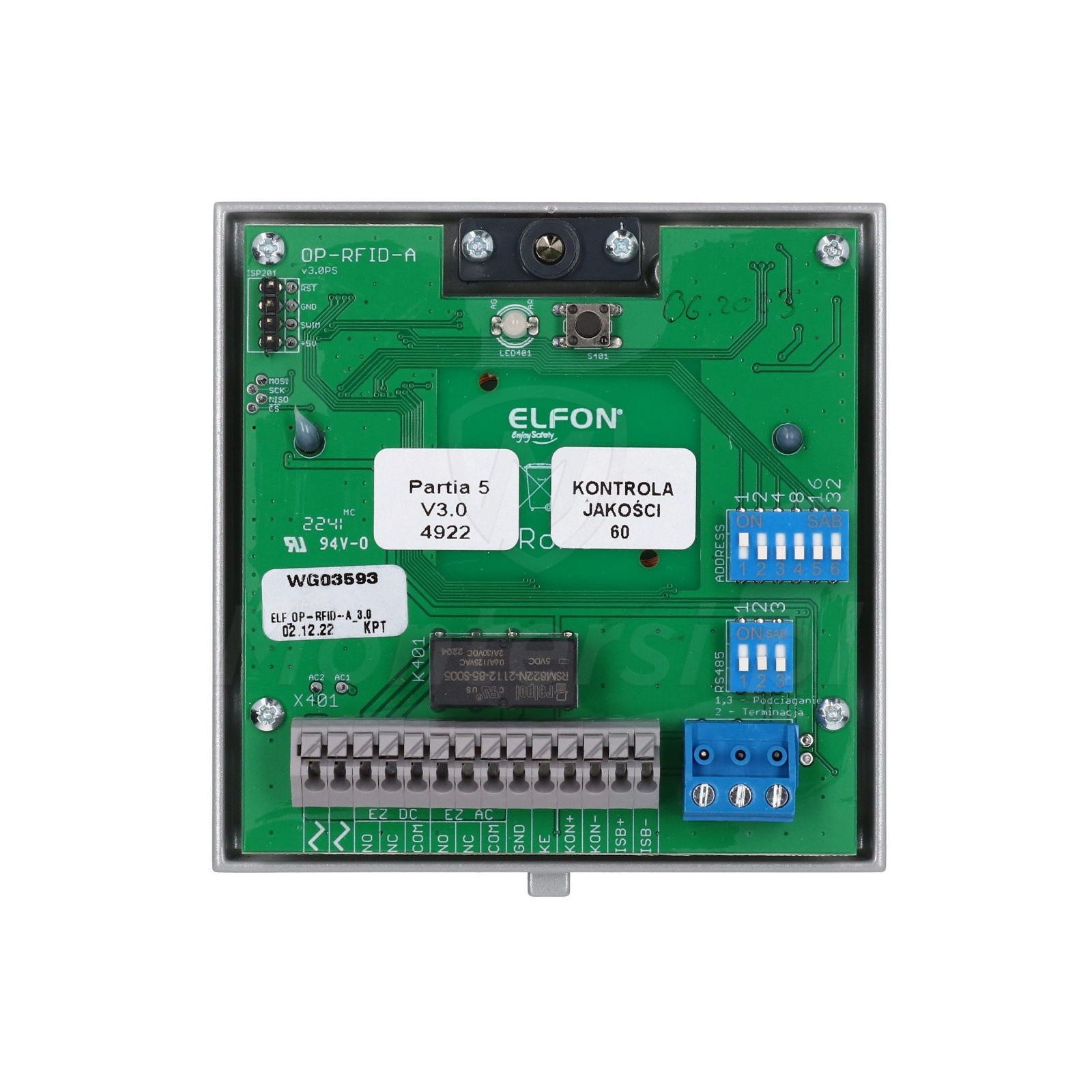 OP-RFID-S-G - Moduł sieciowego czytnika RFID - Montersi.pl