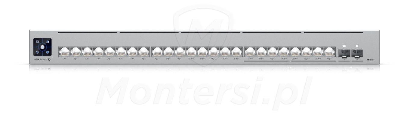 USW-MAX- PRO-24-POE - 24-portowy switch, 24x PoE, zarządzalny - Montersi.pl