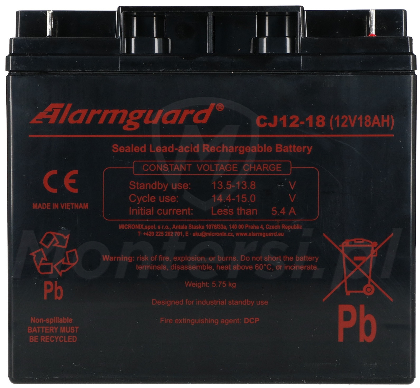 CJ12-18 - Akumulator 18Ah