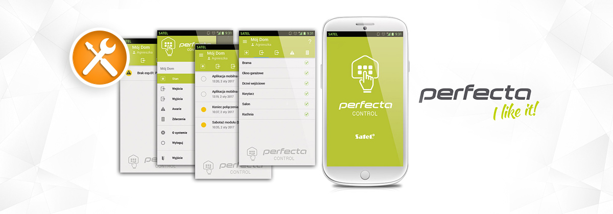 GSM w centrali PERFECTA - praca z aplikacją mobilną Perfecta Control